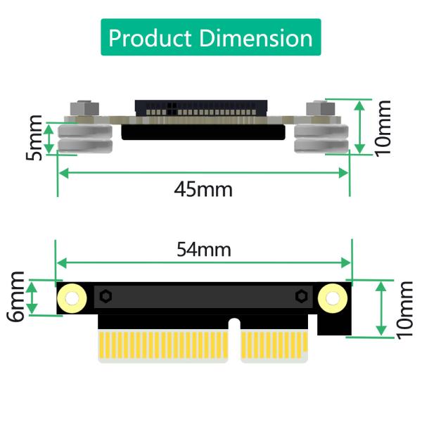Quality New VersionM.2 NGFF nvme M-key SSD to PCI- E 4X Extension Cable With magnetic for sale