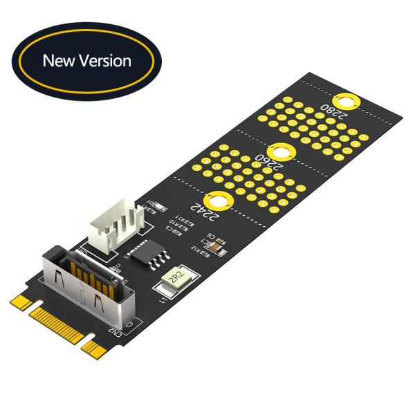 Quality NGFF M.2 Key B+M To SATA Adapter Card Extender 2.5inch for sale