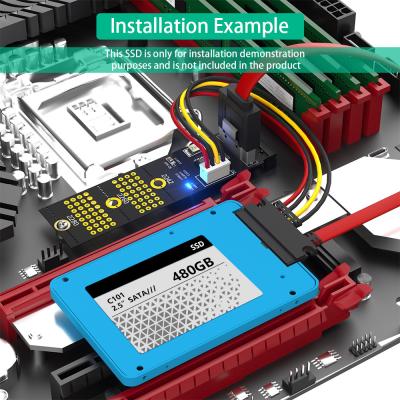 China NGFF M.2 Key B+M To SATA Adapter Card Extender 2.5inch for sale