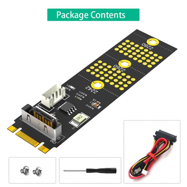 Quality NGFF M.2 Key B+M To SATA Adapter Card Extender 2.5inch for sale