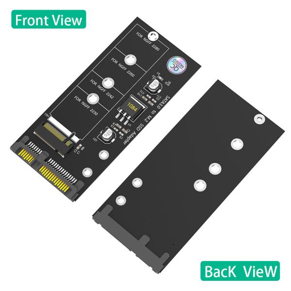 Quality M.2 NGFF SSD to SATA 3 3.0 Adapter Card Converter B B&M Key for 2230 2242 2260 for sale