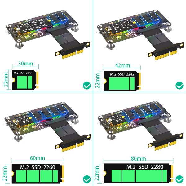 Quality PCI Express PCI-E 3.0 4X to NGFF M.2 2280 M2 NVME SSD Converter Adapter Card for sale
