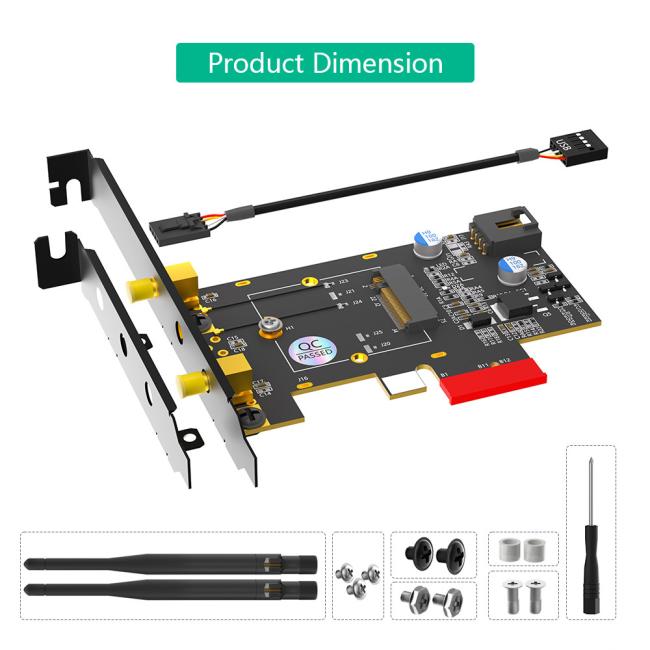 NGFF to PCIe adapter dimensions