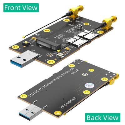China PCI Express Gen 3.0 8 Gbps NGFF M.2 to USB 3.0 Adapter with Dual NANO SIM card Slot for sale