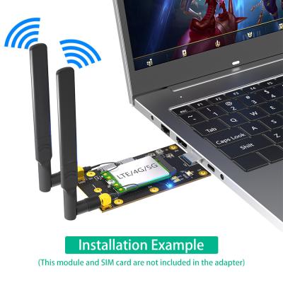 China PCI Express Gen 3.0 8 Gbps NGFF M.2 to USB 3.0 Adapter with Dual NANO SIM card Slot for sale