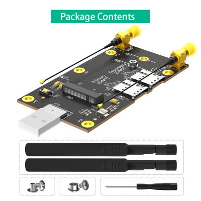 China PCI Express Gen 3.0 8 Gbps NGFF M.2 to USB 3.0 Adapter with Dual NANO SIM card Slot for sale