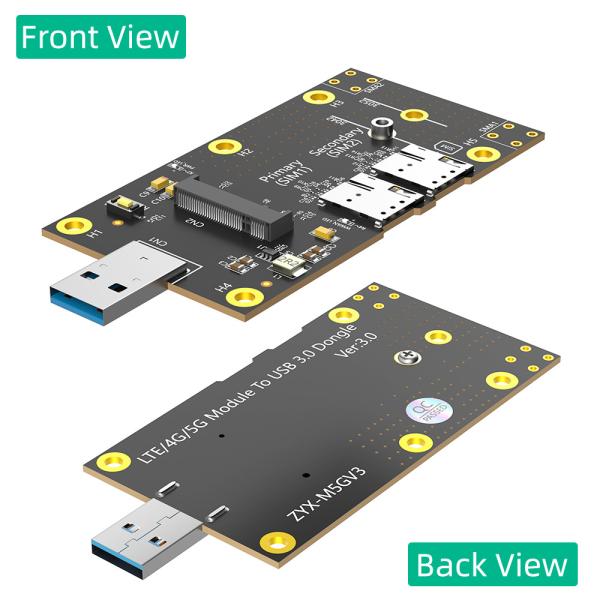 Quality NGFF M.2 To USB 3.0 Adapter With Dual NANO SIM Card Slot For 3G / 4G / 5G Module for sale