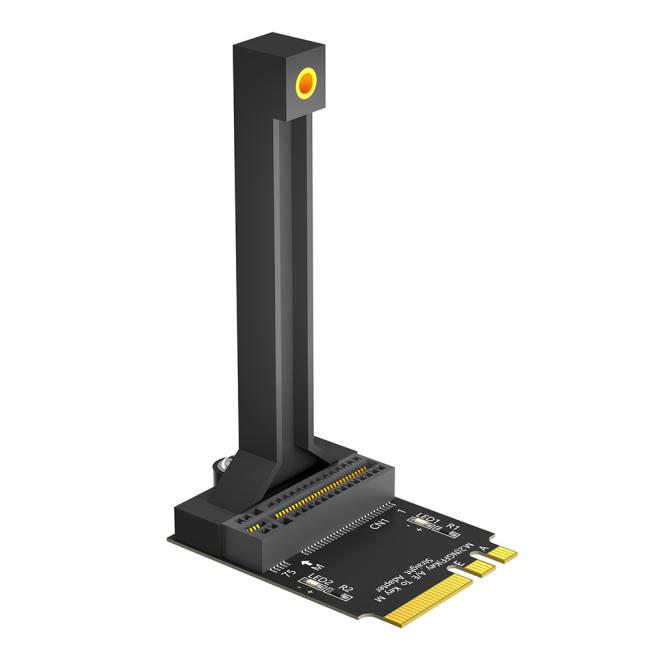 Adapter with support frame installed