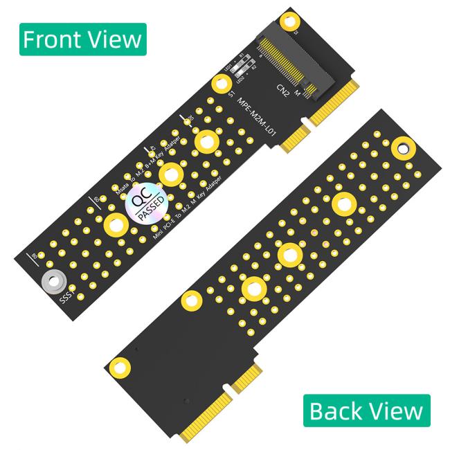 M.2 to Mini PCIe adapter with SSD installed