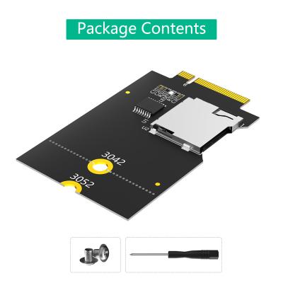 China Micro SD Card TF SDHC SDXC To NGFF Key B Adapter Supports USB Bus,  Not SATA Bus for sale
