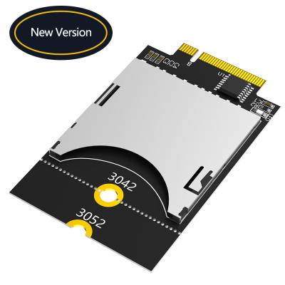 China NGFF M.2 Key-B Interface to SD Card Holder Converter Adapter Card (Support USB-Bus, Not SATA-Bus) for sale