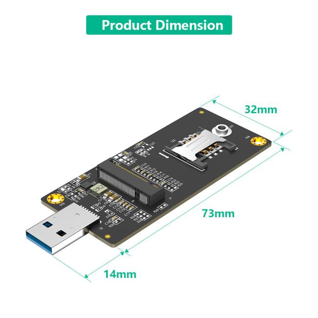 NGFF to USB adapter connection diagram
