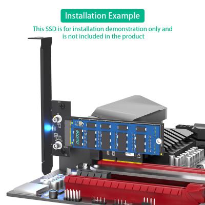 China M.2 NGFF PCI-e nvme SSD to PCI Express 3.0 x4 Host Adapter Supports M.2 Key M Card Type for sale