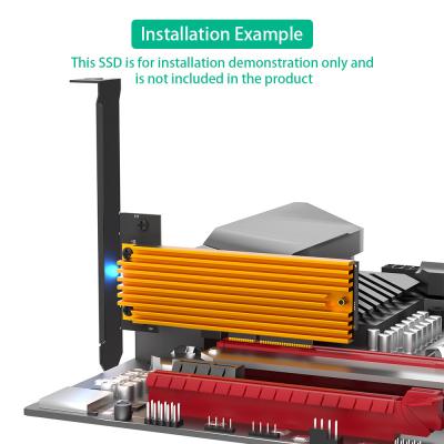 China M.2 NGFF PCI-e SSD to PCI Express 3.0 x4 Host Adapter Card - Support M.2 PCIe (NVMe or AHCI) Type 2242 2260 2280 for sale
