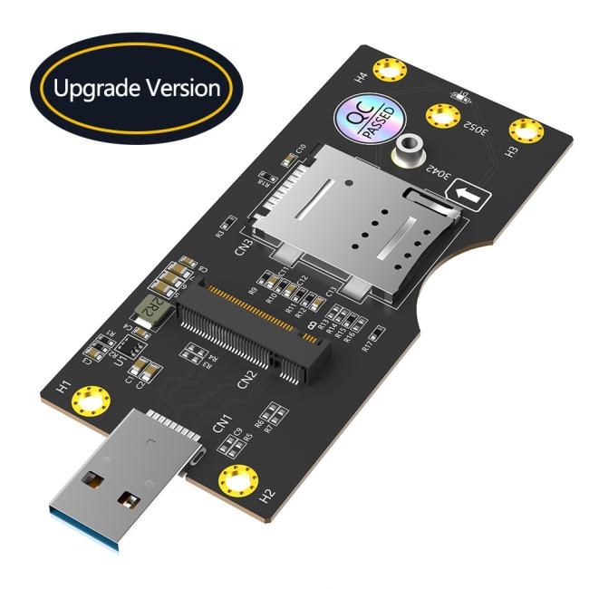 USB 3.0 to M.2 NGFF Key-B Wireless Adapter Card front view