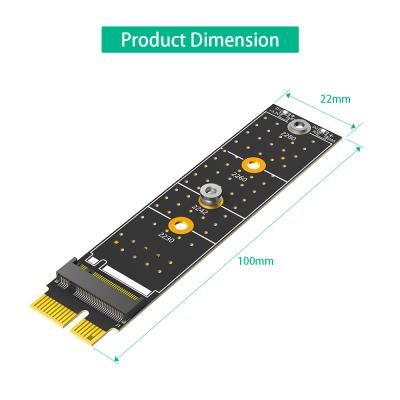 China NGFF M.2  Nvme M Key SSD To PCI- E 1X Adapter Vertical Installation PCI-E 1x To NGFF M.2 Key-M Supports sizes 2230-2242-2260-2280 for sale