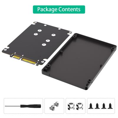 China Dual M.2 B Key/B&M Key SSD to 2.5" SATA III Card With Selection Switch Plastic Enclosure for sale