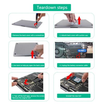 China NGFF M.2 NVMe Key M 2230/2242 Type Adapter for Macbook A1708 Model for sale