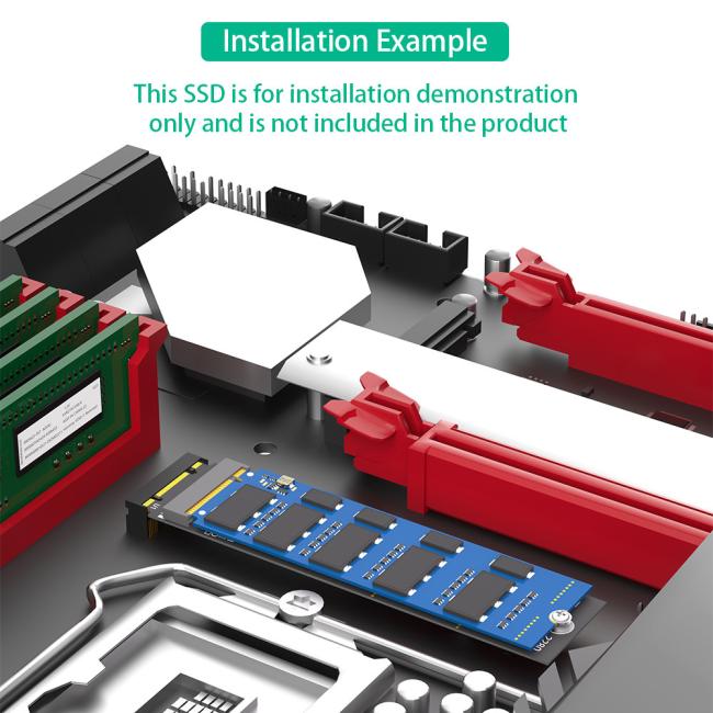 Package contents including adapter, screws, and tools