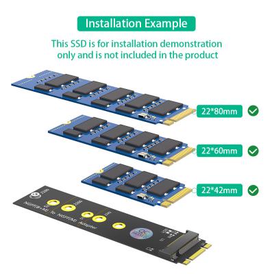 China M.2 (NGFF) Key B+M to Key M Adapter for PCI-E Bus SSD Suitable for Nvme SSDs with 2242, 2260, and 2280 sizes for sale