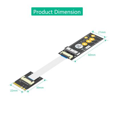 China Mac OS  M.2 NGFF Adapter BCM94360CS2 BCM943224PCIEBT2 Card To M.2 Key A/E Cable for sale