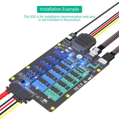 China SATA Bus M.2 NGFF Adapter SFF 8611 NVMe SSD TYPE C for sale