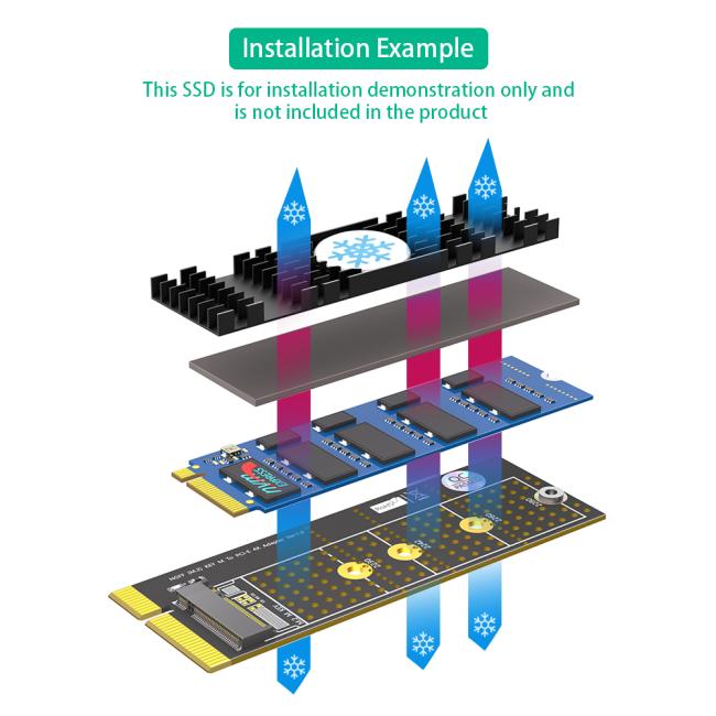 Thermal pad installation detail