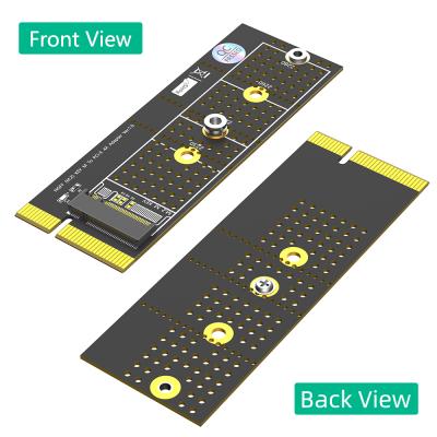 China NGFF(M.2)  Nvme M Key SSD To PCI- E 1X Adapter With Heatsink vertical Installation for sale