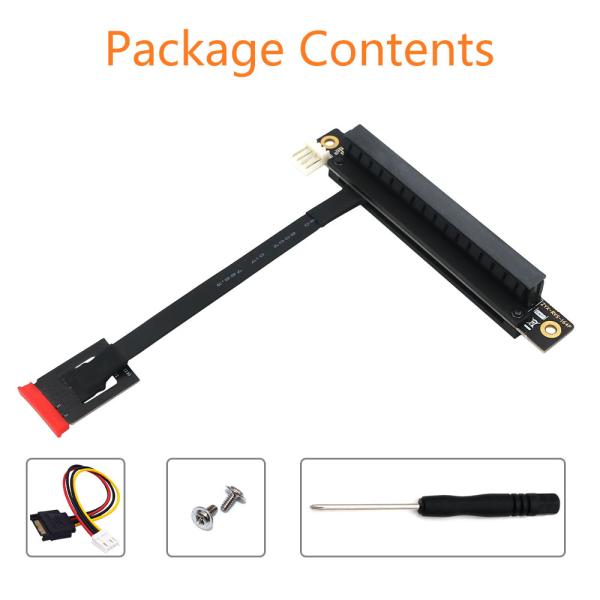 Quality M.2 NGFF Computer Adapter Key A-E To PCIe Adapter 16X Cable 25cm Black for sale