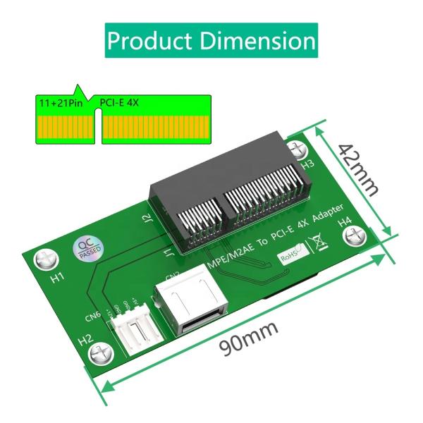 Quality 480Mb/S Computer Adapter Key A/E To PCIe X4 USB Riser Card M 2 Ngff Ssd Adapter for sale