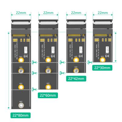 China 100Mbps Computer Adapter  22mm To 80mm M.2 NGFF SSD Converter for sale