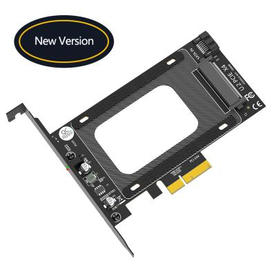 China PCI-E Riser 3.0 4X To U.2 SFF-8639 Adapter SSD To PCI Express Card 2.5" SATA for sale