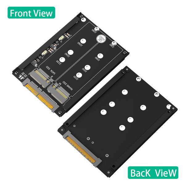 Quality 2 In 1 Combo PCI-E M.2 NVME SSD And B&M Key SSD To SFF-8639 U.2 Adapter for sale