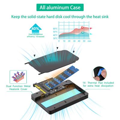 China M.2 NGFF NVMe 2.5" SSD To U.2 SFF-8639 Adapter Card OEM for sale