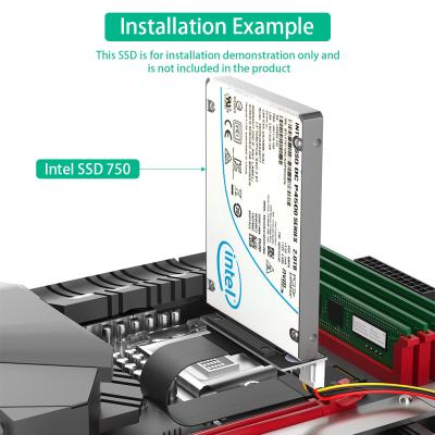 China 90 Degree U.2 SFF-8639 U2 Connector To NGFF M.2 Key-M Interface Converter Card Extension Cable With SATA15PIN Power Cord for sale