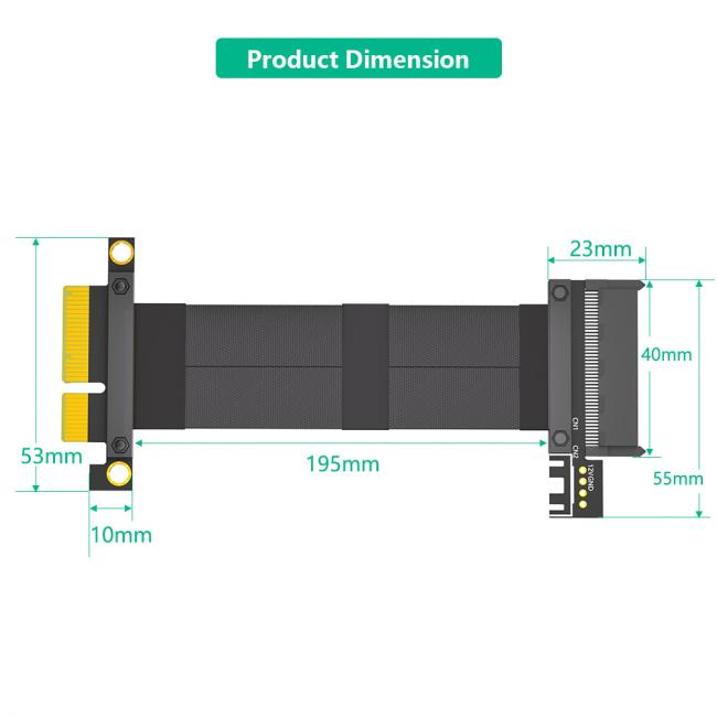 PCIe extender cable packaging