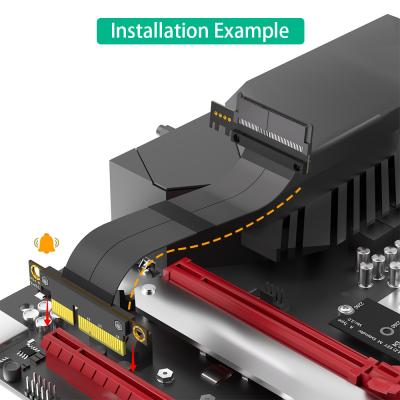 China PCIE3.0 4X E4X SFF 8639 Adapter Sff 8639 To M 2 Ribbon Extender Cable for sale