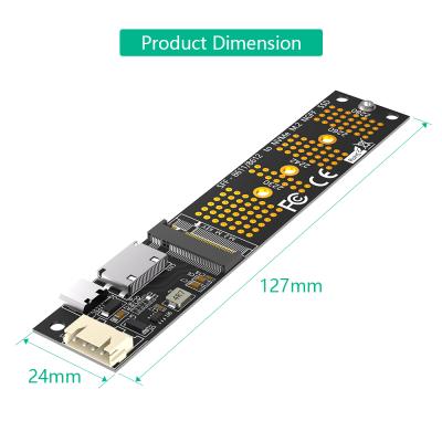 China 2 In 1 SFF 8639 Adapter M.2 NGFF U 2 Sff 8639 To Sata Adapter for sale