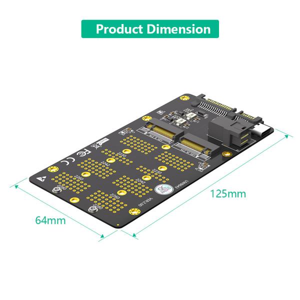 Quality NGFF M2 SFF 8643 Adapter Win11 SSD Expansion Card Key B NVMe SSD Adapter for sale