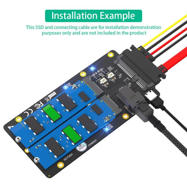 Quality NGFF M2 SFF 8643 Adapter Win11 SSD Expansion Card Key B NVMe SSD Adapter for sale