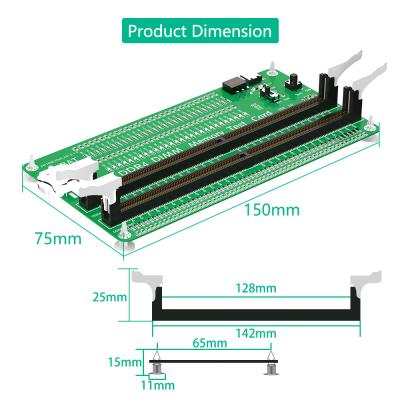 China Computer Motherboard Memory Slot 2x DDR4 DIMM Memory RAM Test Diagnosis Adapter for sale