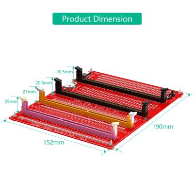 China 3 In 1 DDR Memory Adapter DDR 4 5 RDIMM UDIMM Memory Tester 3.6V for sale