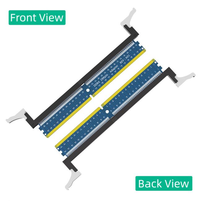 Blue DDR4 Memory Adapter side view