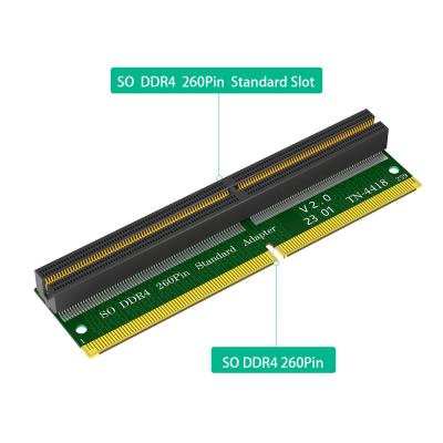 China RAM DDR4 260Pin Slot To Desktop DDR4 DIMM Adapter Test Protection Card for sale