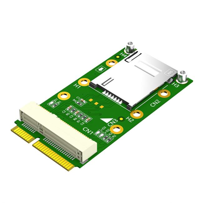 Full Size USB Mini PCI-E Sim Card Adapter front view