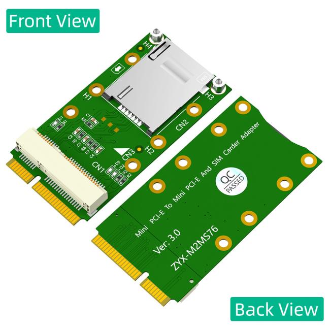 Full Size USB Mini PCI-E Sim Card Adapter side view