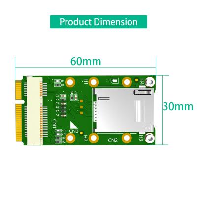 China Full Size USB Mini PCI-E Sim Card Adapter Customized for sale