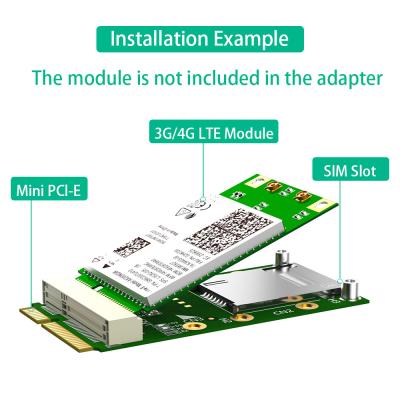 China Full Size USB Mini PCI-E Sim Card Adapter Customized for sale