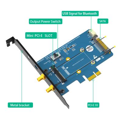 China USB Mini PCI-E PCI Express To PCI-E 1X Adapter For WindowsXP for sale