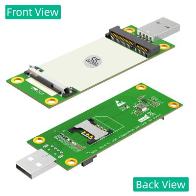 China Mini PCI-E To USB Adapter With SIM Card Slot For WWAN/LTE Module for sale